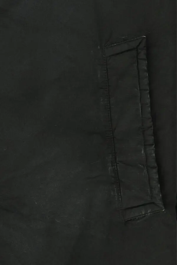 MAISON MARGIELA Cotton Blend Overcoat - Black