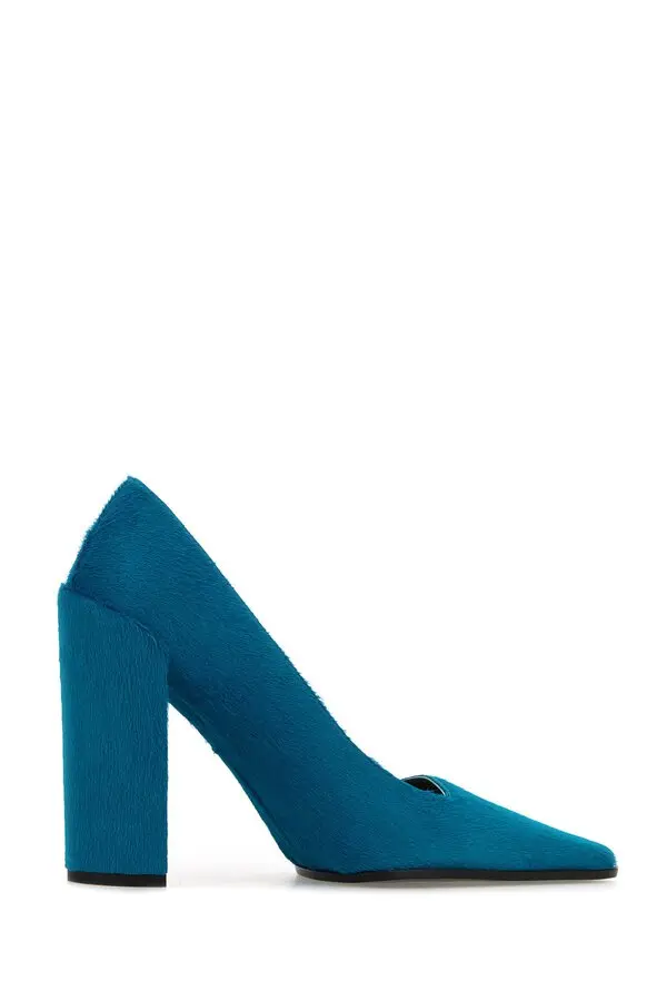 Alaïa Calf Hair Square Pumps - Blue