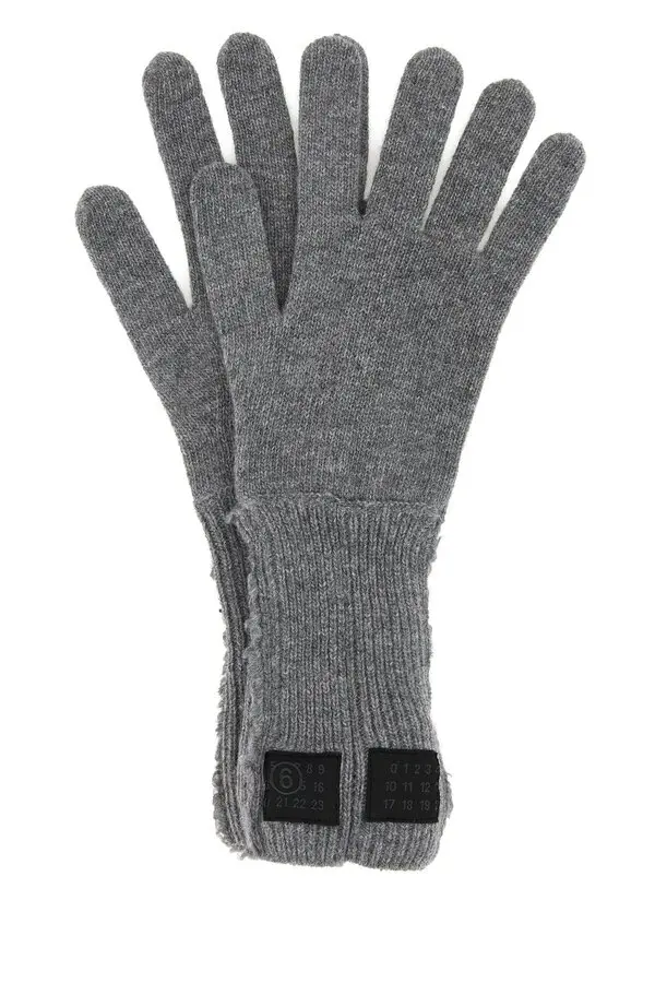 MAISON MARGIELA Wool Blend Gloves - Grey