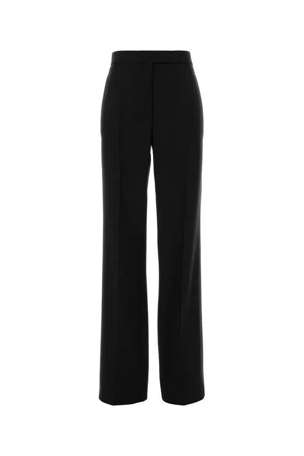 TOM FORD Wool Blend Tailored Trousers - Black