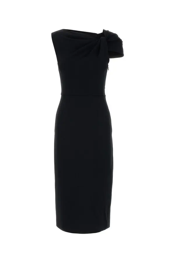 Givenchy Stretch Cady Dress With Decorative Knot