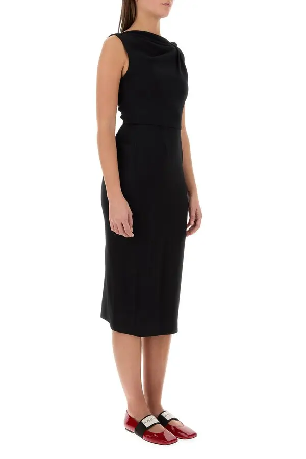 Givenchy Stretch Cady Dress With Decorative Knot