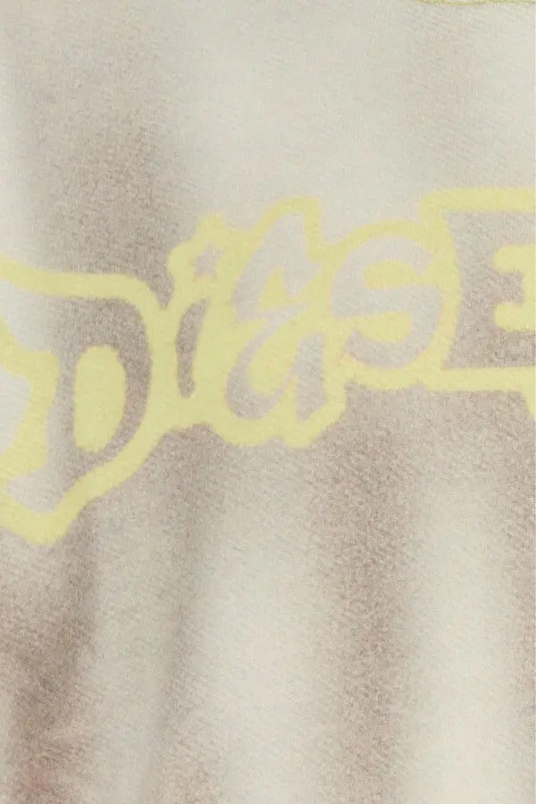 DIESEL® Printed Cotton Sweatshirt With Chest Logo