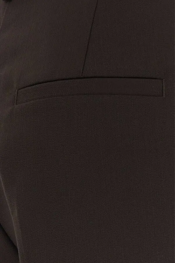 ANINE BING Chocolate Polyester Blend Palazzo Pants