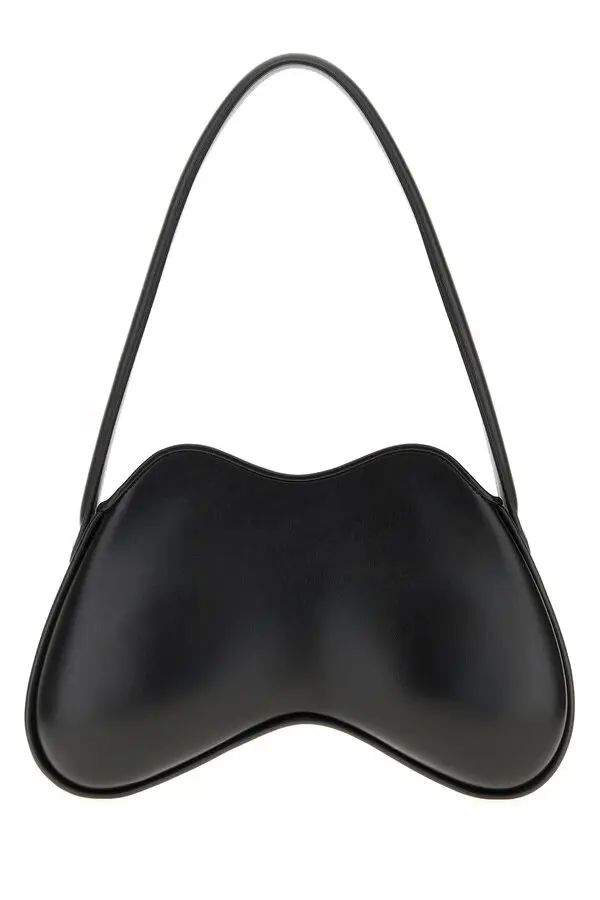 DIESEL® Leather Synthetic Leather Double-d Shoulder Bag - Black