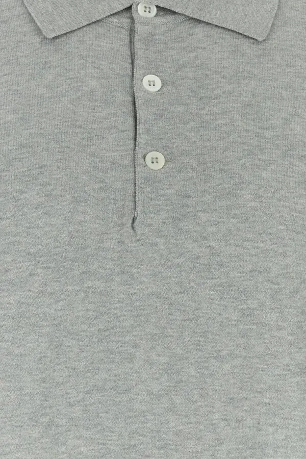 Brunello Cucinelli Cotton Polo Shirt - Grey