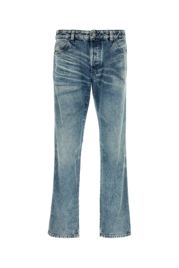 DIESEL® Stonewashed Cotton And Hemp Denim Jeans