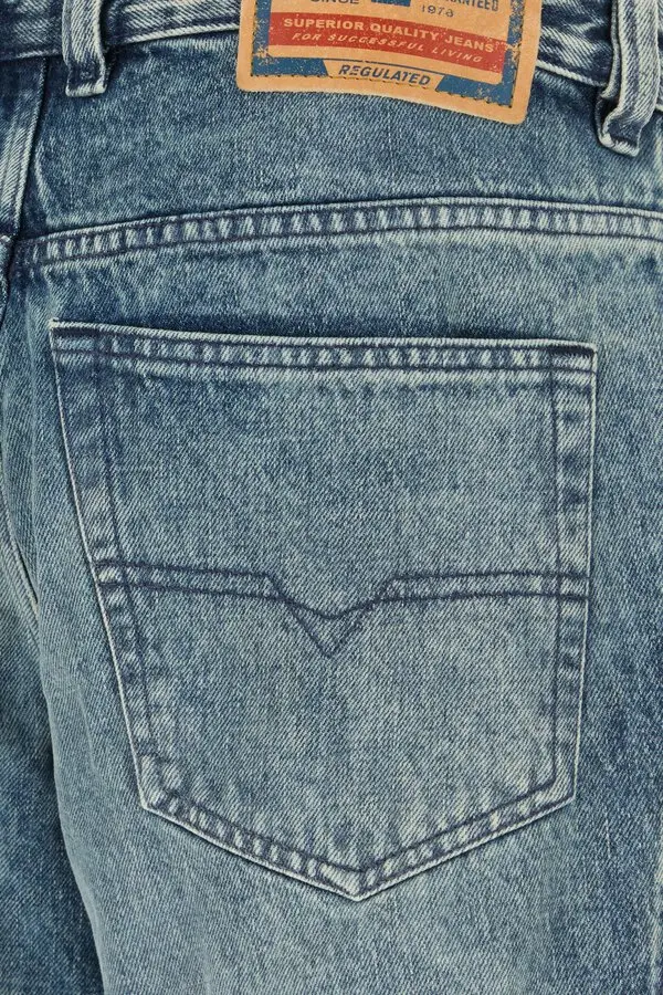 DIESEL® Stonewashed Cotton And Hemp Denim Jeans