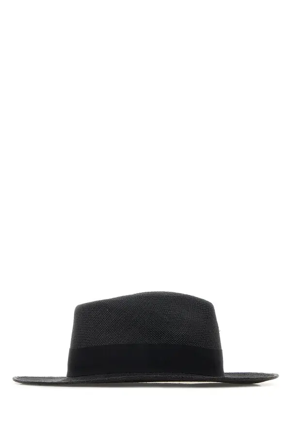 AMOR Y MEZCAL Raffia Hat With Floral Applique