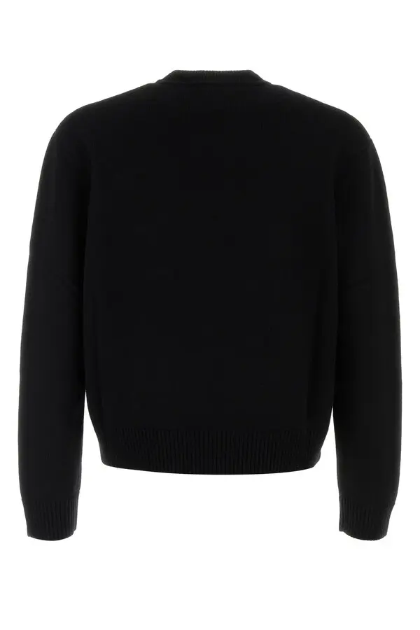 Casablanca Wool Sweater With Intarsia Crew Embroidery