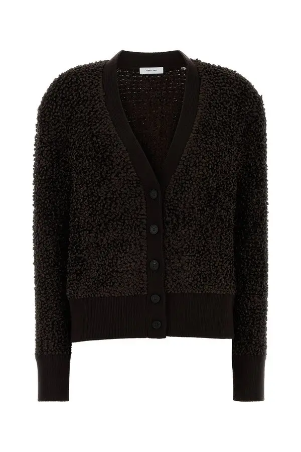 FERRAGAMO Dark Boucle Cardigan