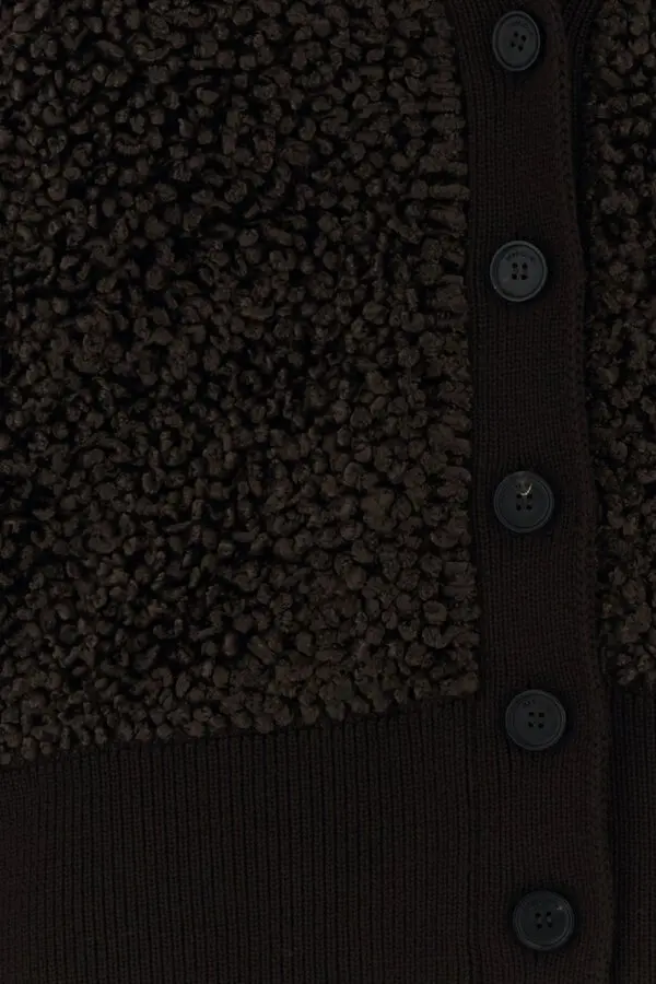 FERRAGAMO Dark Boucle Cardigan