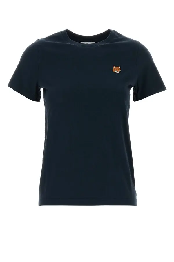 Maison Kitsuné Cotton T-shirt With Fox Head Patch
