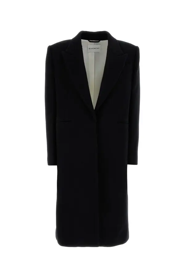 Givenchy Wool Coat With Padded Shoulders