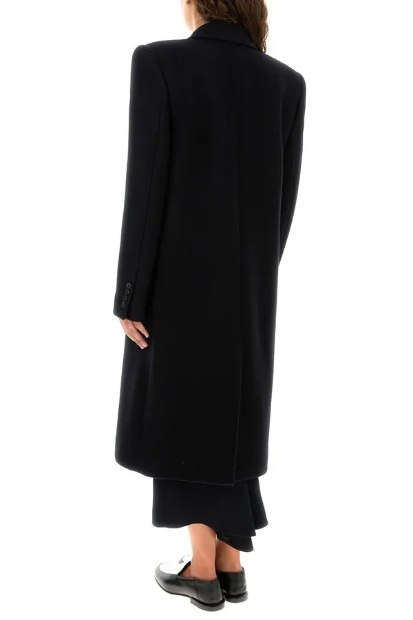 Givenchy Wool Coat With Padded Shoulders
