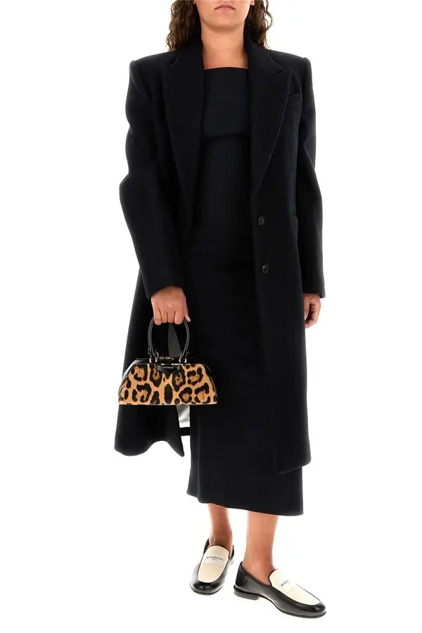 Givenchy Wool Coat With Padded Shoulders