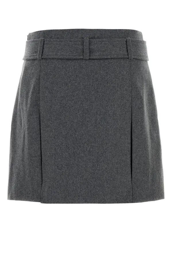 A.p.c. Flannel Cecile Mini Skirt - Grey