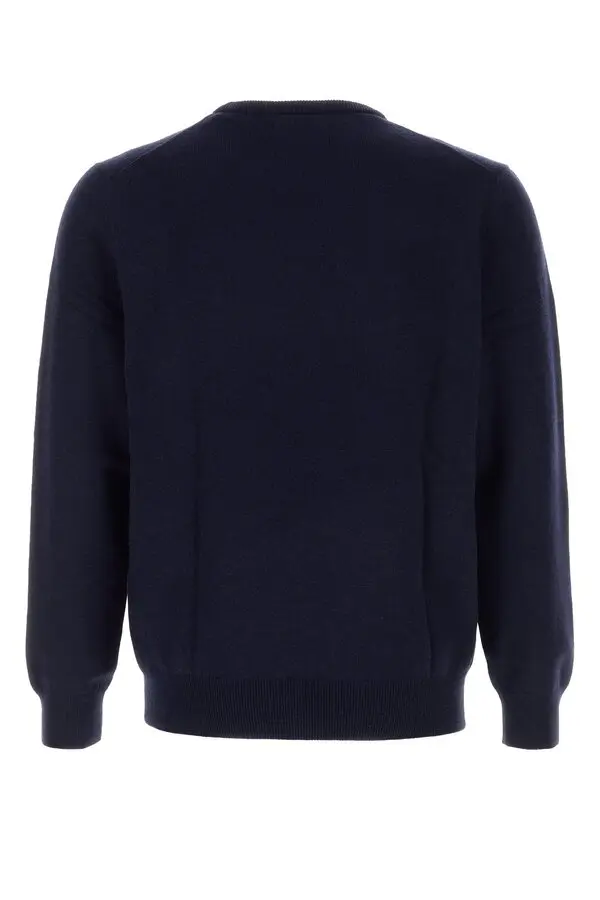 Polo Ralph Lauren Wool Pullover With Embroidered Logo - Blue