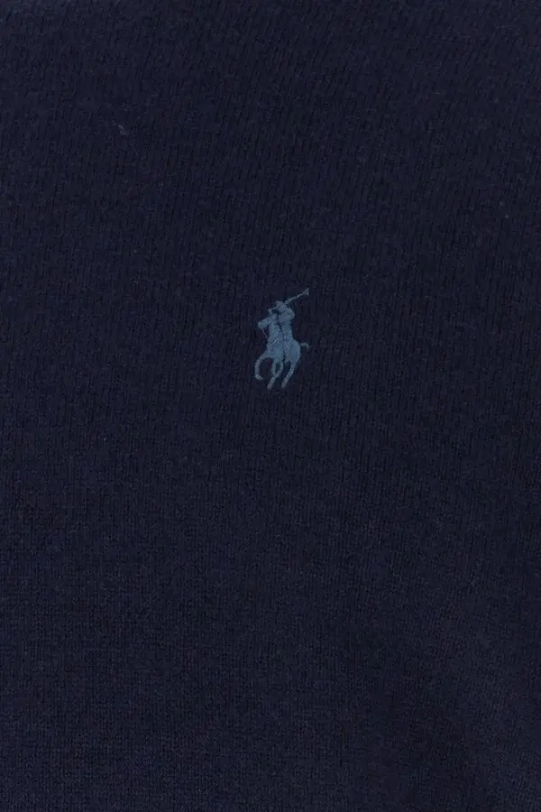 Polo Ralph Lauren Wool Pullover With Embroidered Logo - Blue
