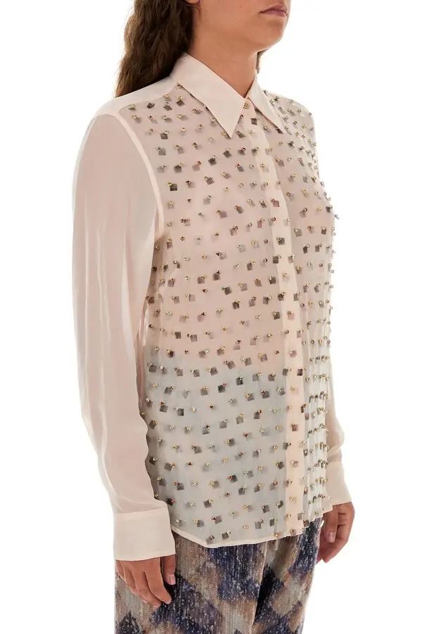 Dries Van Noten Embellished Viscose Shirt