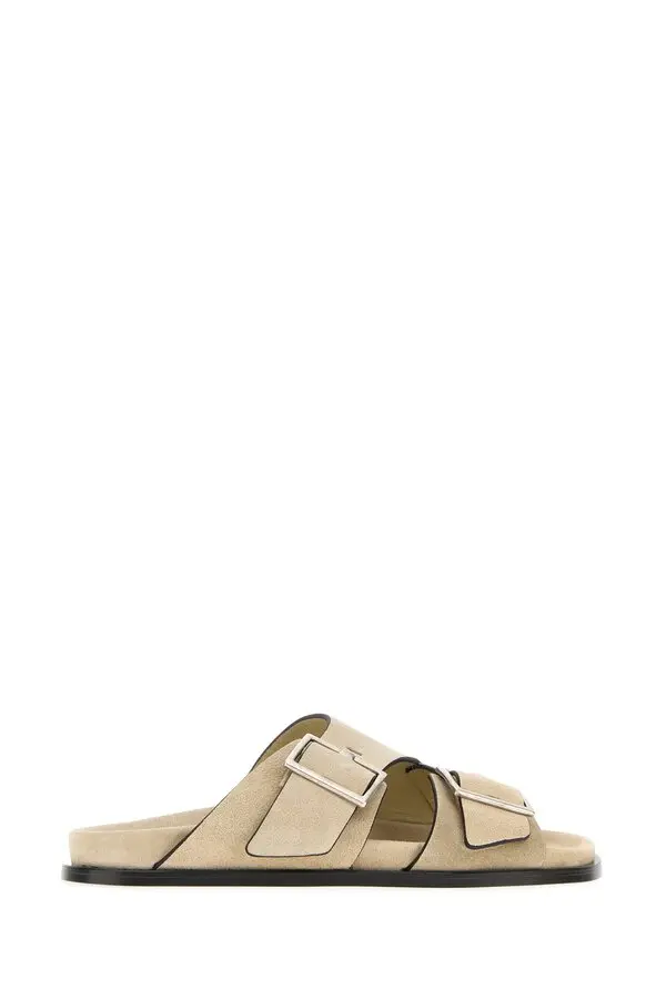 ALOHAS Suede Alba Slippers - Light Brown