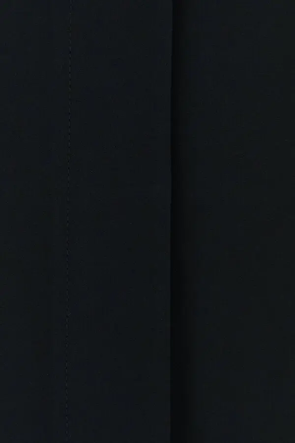 Carven Crepe Skirt With Front Slit