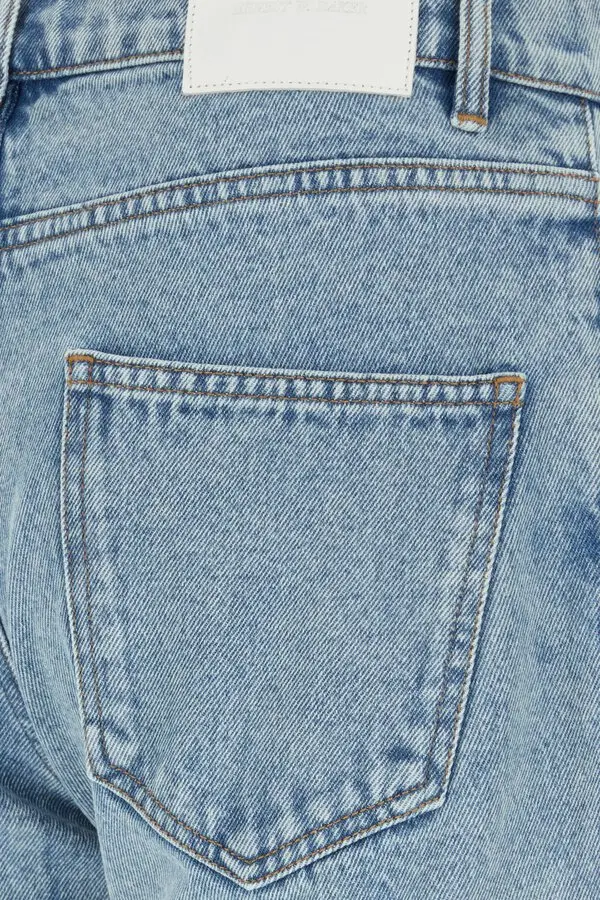 ERNEST W.BAKER Stonewashed Organic Cotton Flare Jeans
