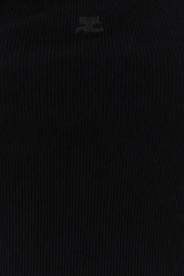 COURREGES Fitted Ribbed Asymmetrical Dress