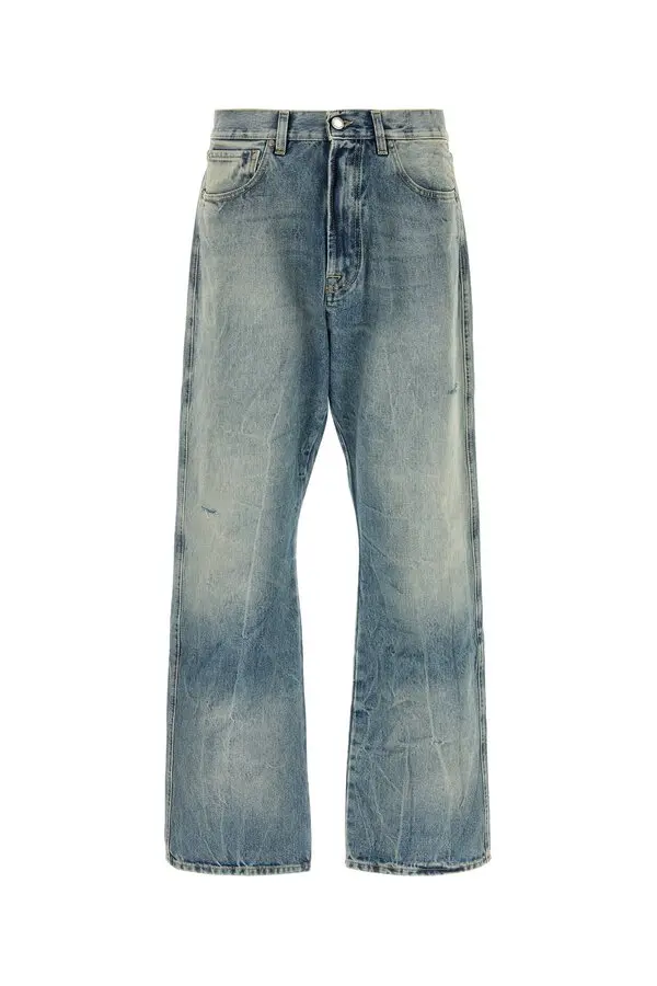 1989 STUDIO Stonewashed Denim Jeans With Ripped Details