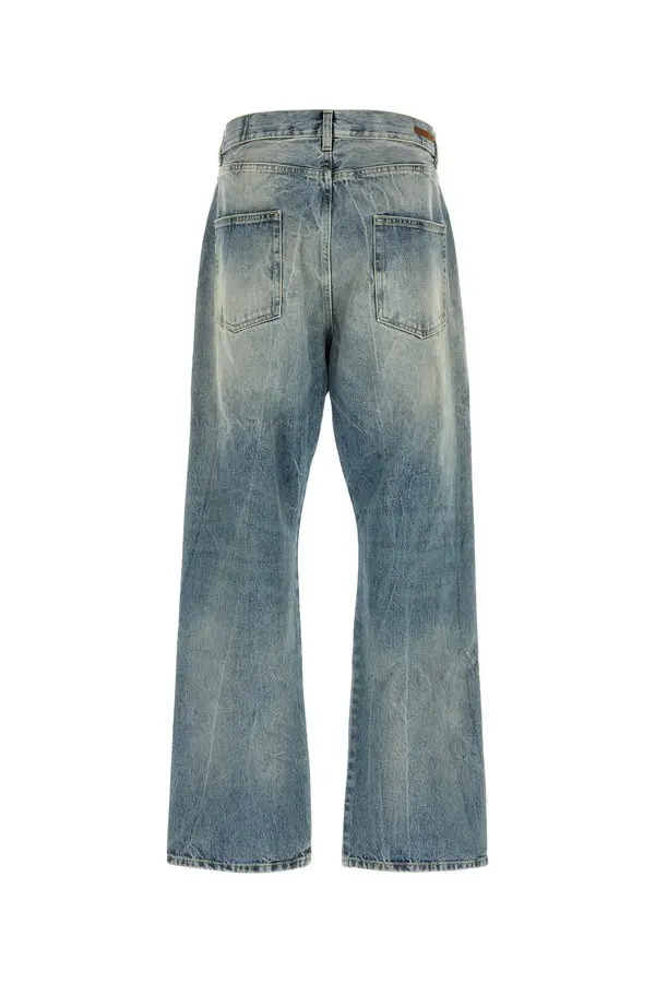 1989 STUDIO Stonewashed Denim Jeans With Ripped Details