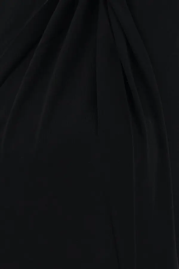 JEAN PAUL GAULTIER Long Stretch Rayon Dress With Logo Detail