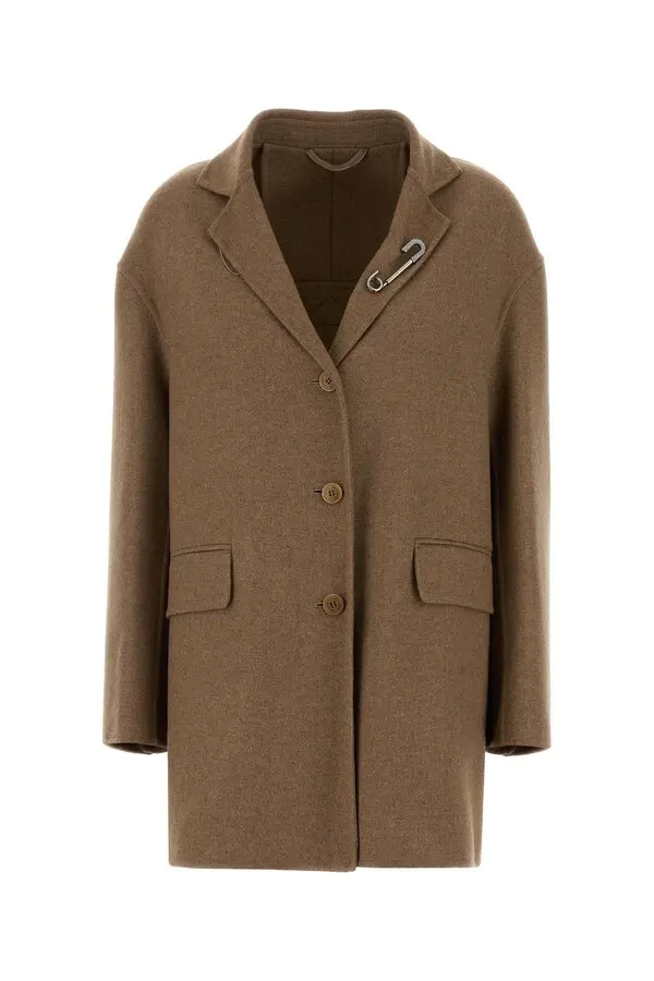 Ermanno Scervino Camel Wool Blend Blazer