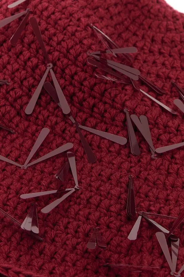 Alanui Crocheted Beanie Hat With Embellishments
