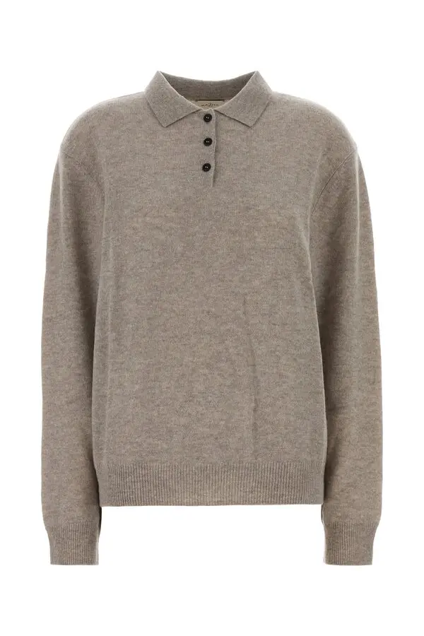 Le Kasha Dove Cashmere Crete Polo Shirt