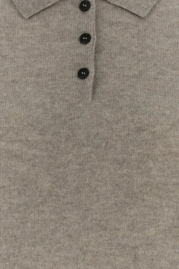 Le Kasha Dove Cashmere Crete Polo Shirt