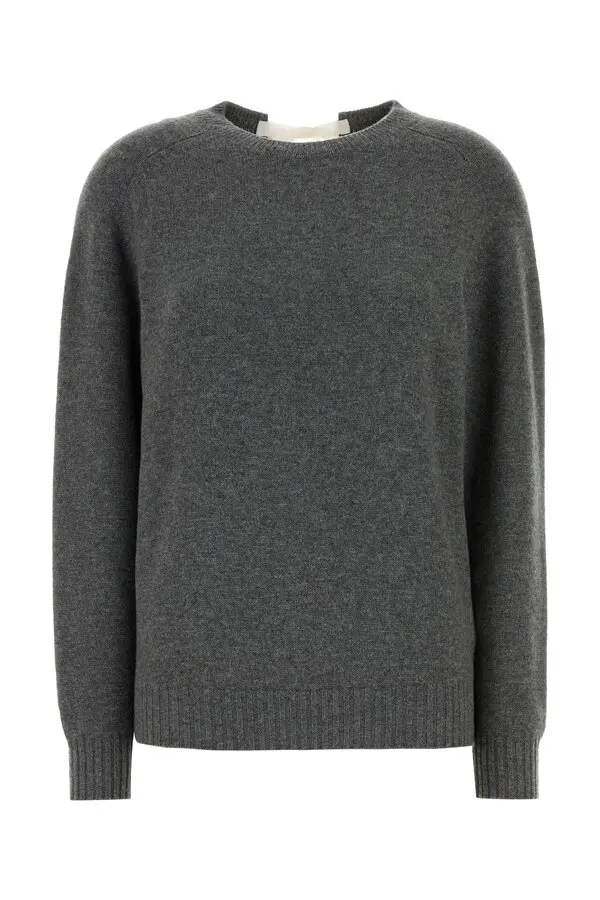 Carven Cashmere Sweater With Back Tie Detail