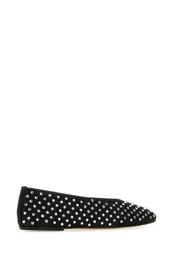 Magda Butrym Embellished Satin Ballerinas