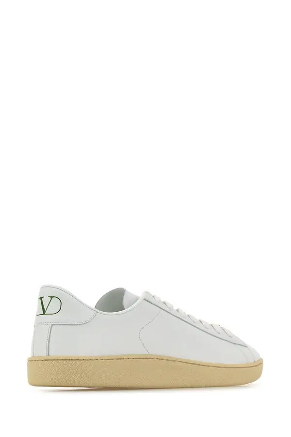 Valentino Garavani Leather Vlogo Signature Sneakers - White