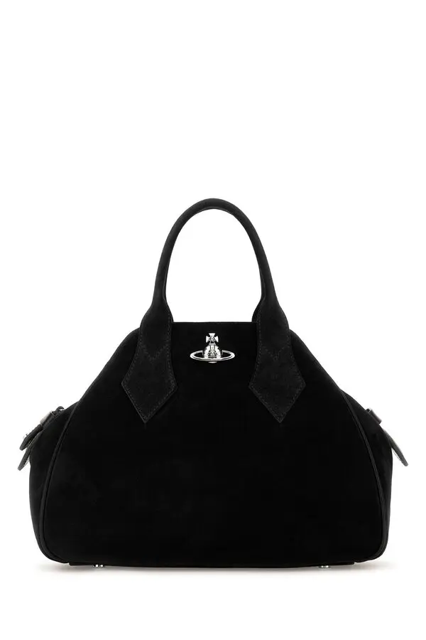VIVIENNE WESTWOOD Suede Yasmine Handbag - Black