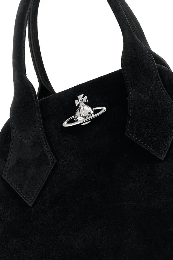 VIVIENNE WESTWOOD Suede Yasmine Handbag - Black