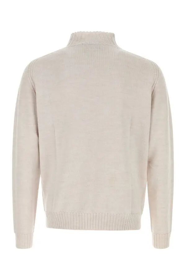 VIVIENNE WESTWOOD Sand Wool Mock Neck Sweater