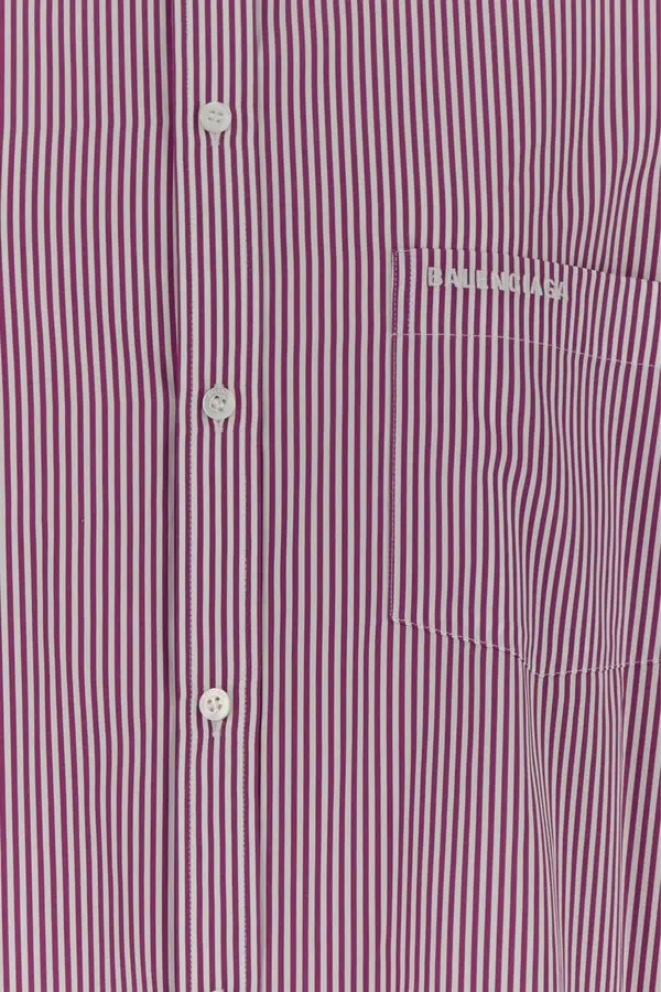 Balenciaga Embroidered Oversize Poplin Shirt