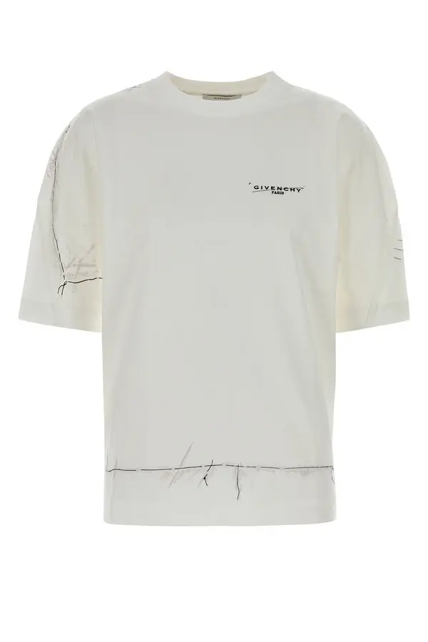 Givenchy Cotton Oversize T-shirt With Printed Logo