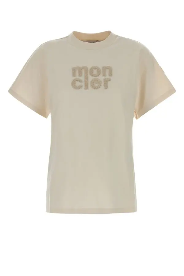 Moncler Cotton T-shirt With Embroidered Logo