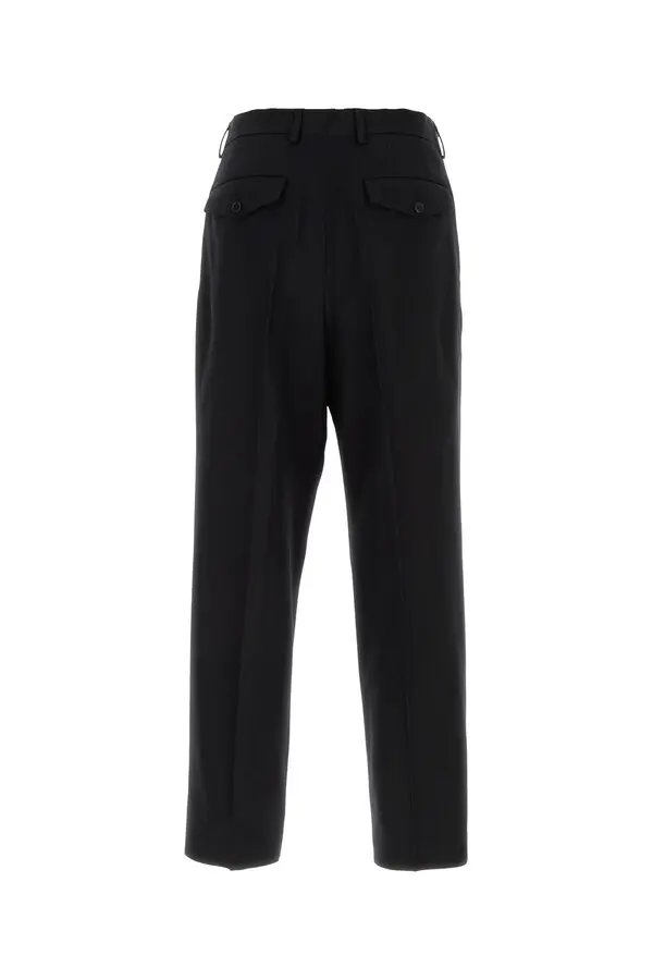 Dries Van Noten Pure Wool Pleated Trousers
