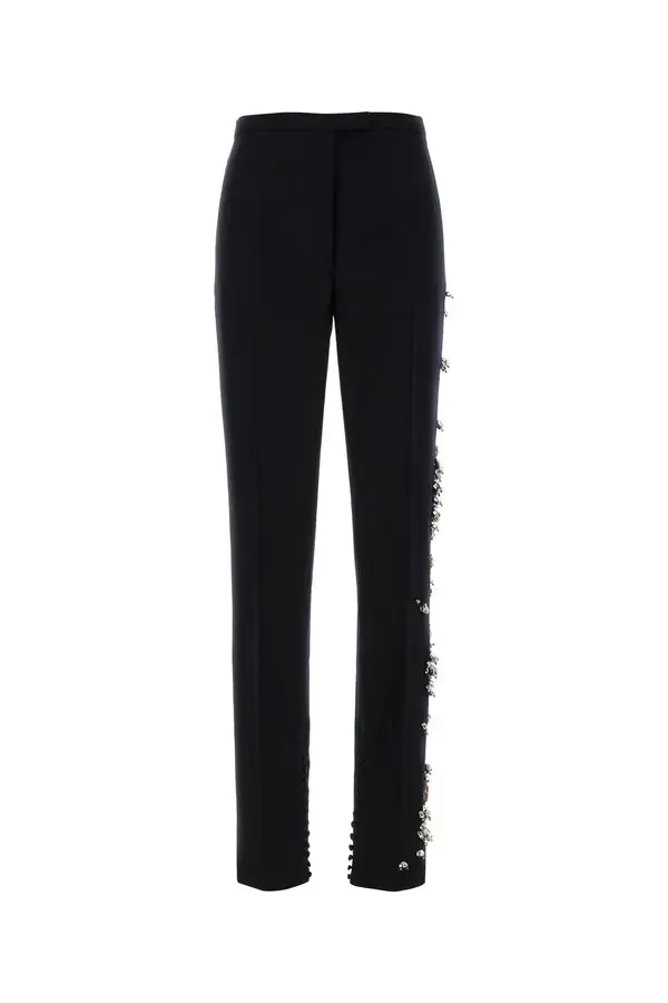 Dries Van Noten Embellished Wool Trousers