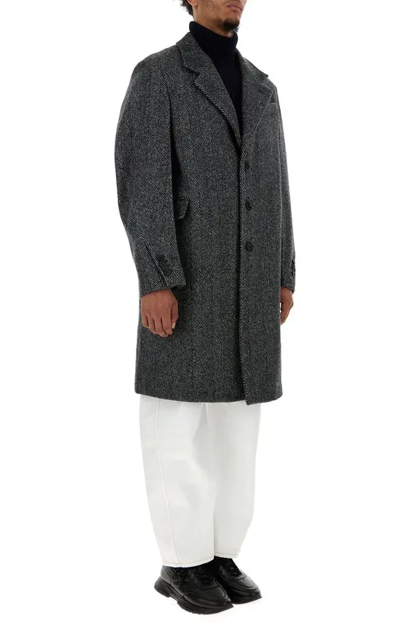 Givenchy Embroidered Wool Blend Coat