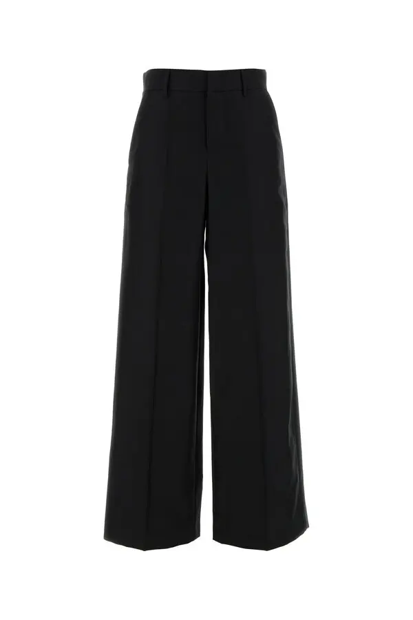 Alberta Ferretti Wool Blend Wide-leg Trousers