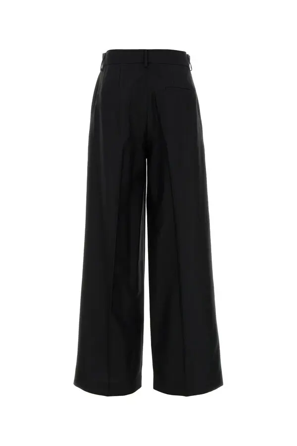 Alberta Ferretti Wool Blend Wide-leg Trousers