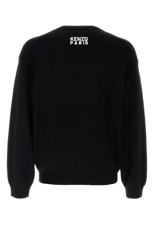 Kenzo Wool Blend Sweater With Happy Tiger Embroidery